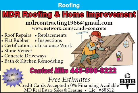 Roof Repairs - Replacements - Flat Rubber- Inspections, MDR Roofing ...